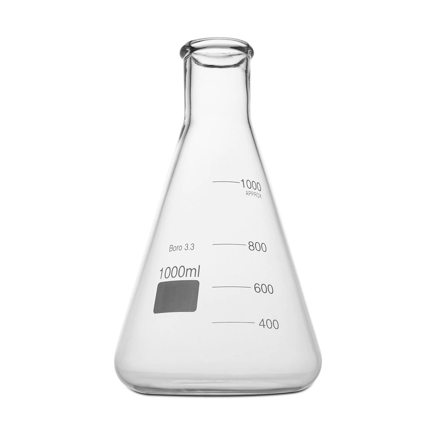 Borosilicate Glass Conical Flask | 1000ML Capacity – Vision ...