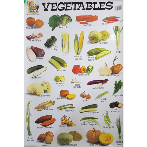 Vegetables Poster – Vision International Medical & Scientific Supplies